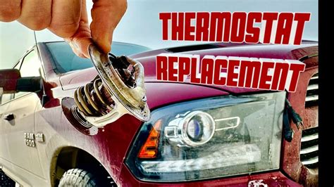 Thermostat Replacement 2016 Ram 1500 57 Hemi Youtube