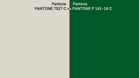 Pantone 7527 C Vs Pantone P 141 16 C Side By Side Comparison