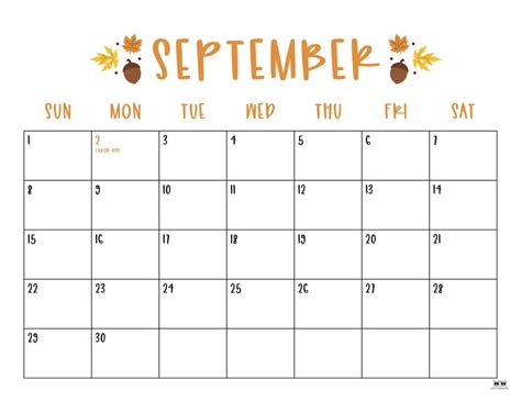September 2024 Calendars 50 Free Printables Printabulk