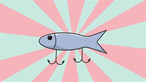 Animation Of Forming A Fishing Lure With A Rotating Background 30922168