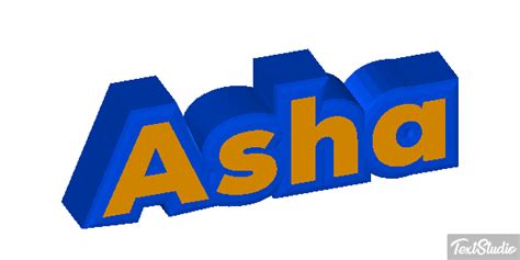 Asha Nombre Diseños De Logotipos  Animados