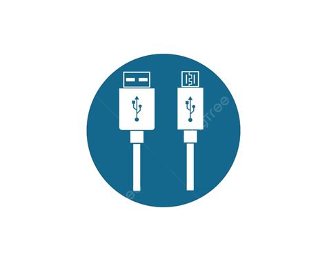 Usb Icon Vector Illustration Power Technology Flat Vector Power Technology Flat Png And