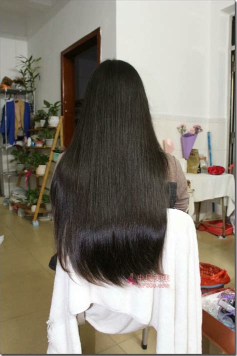 剪气质女教师54公分浓郁秀发 发之美377 中国长发