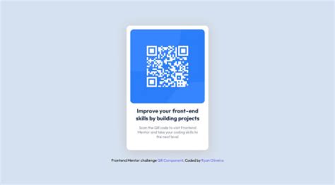 Frontend Mentor Qr Component Using Padding And Border Radius With A