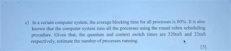 Solved C ﻿in A Certain Computer System The Average