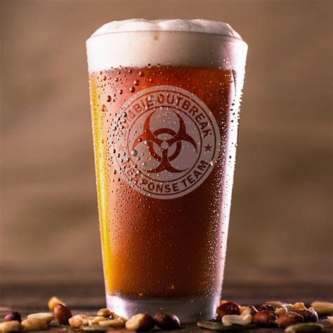 Custom Zombie Horror Glassware Collection Pint Glass Tankard Mirror