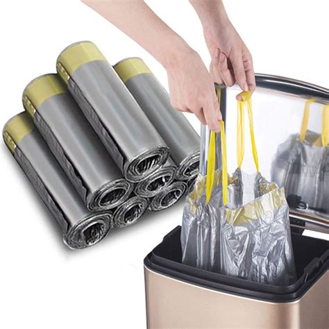 Pe Drawstring Trash Bags 30l
