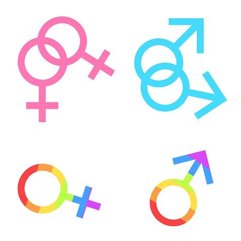Premium Vector Male And Female Symbol As Lgbt Concept Set Of Isolated