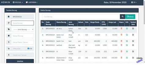 Source Code Aplikasi Kasir Keuangan Toko Bangunan Berbasis Web Php Id Blog