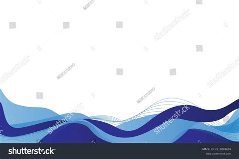 Abstract Blue Wave Curve Graphic Background Stock Vector Royalty Free 2216001669 Shutterstock