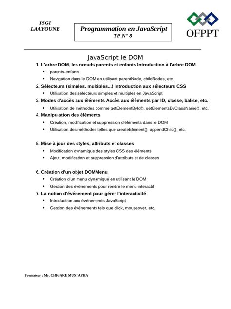 Tp 8 Java Script Pdf