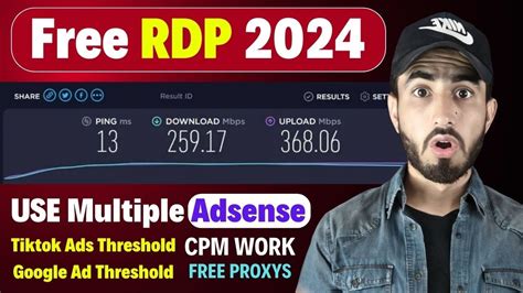 Free Rdp For Cpm Work 2024 Use Multiple Account In One Pc Free Rdp 2024 Mr Sham Youtube