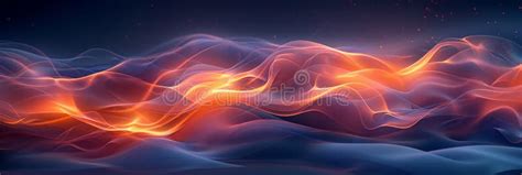 Abstract Waves Of Light And Color Exude Dynamic Energy And Vibrant Colors Captivating Art Stock