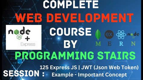 Express Js Jwt Json Web Token Example Important Concept Session 125 Youtube