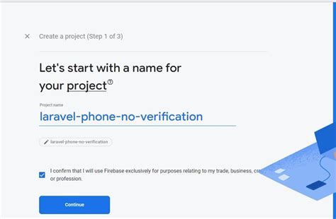 phone number authentication using firebase 9 in laravel 9 with tailwindcss