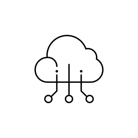 Cloud Computing Internet Technology Vector Icon Illustration 23038597 Vector Art At Vecteezy