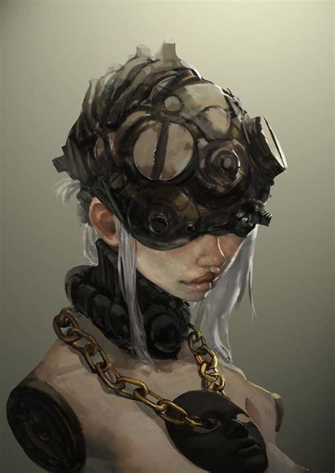 Dark Beauty Of Steampunk ディーゼルパンク イラスト サイバーパンクアート