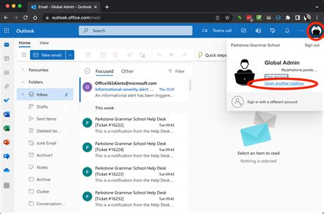 how to view an alternate user inbox in outlook if you have permission