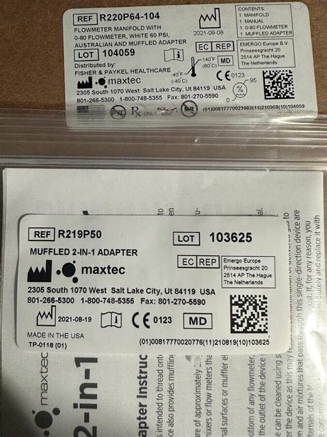 Maxtec Flow Meter Manifold With 0 80 Flow 60 Psi Au Muffled Adapter R2