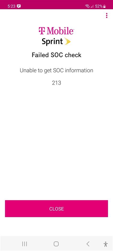 How To Fix Failed Soc Check Unable To Get Soc Information 213 On T Mobiles Sprint Networkbuildz
