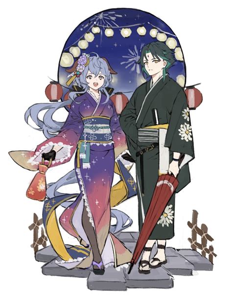 Ganyu And Xiao Genshin Impact Drawn By Papajay Jennygin Danbooru