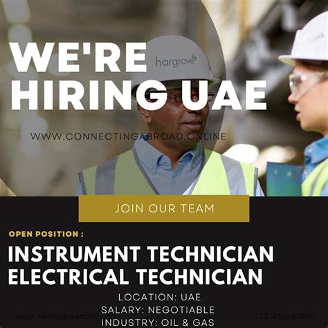 Electrical And Instrument Technician Uae Connecting Abroad