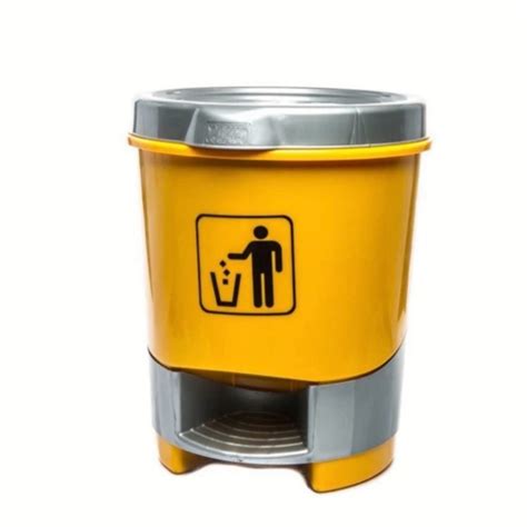 15lt 30lt 46lt Rayaco Round Pedal Dustbin Tong Sampah Tong Sampah Pusingan Tong Sampah