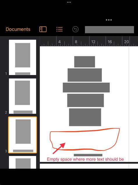 Im Having Issues With A Mysterious Layout Break In Pages There Is A Large Space That Cuts Off