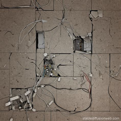 Unity Floor Texture With Broken Wiring Stable Diffusion Online