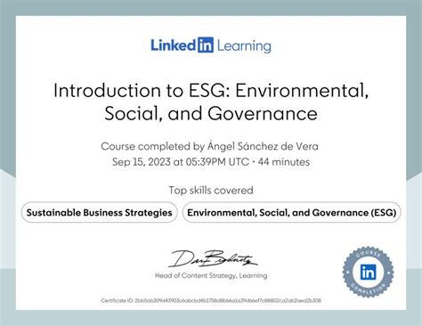 Ángel Sánchez De Vera On Linkedin Certificate Of Completion