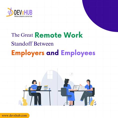 The Great Remote Work Standoff Between Employers And Employees Devxhub Posted On The Topic