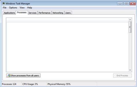 Windows 7 Task Manager Not Showing Processes Super User