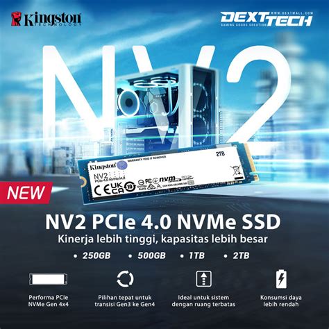 Jual Kingston Nv Pcie M Nvme Ssd Shopee Indonesia