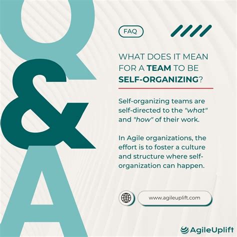 Agileuplift Gmbh On Linkedin Selforganizingteams Agile Scrum Teamwork Faq Agilepractices