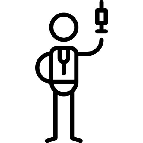 Nurse Puppet Characters Lineal Icon
