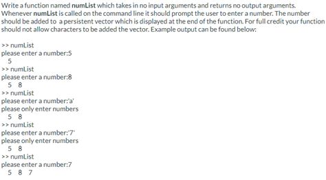 Need Help Creating A Persistent Vector That Displays My Numbers R Matlab