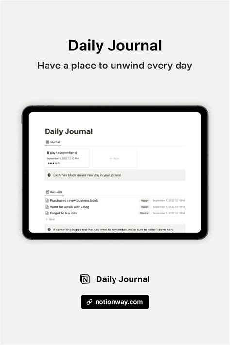 have a place to unwind every day with a notion template want to start