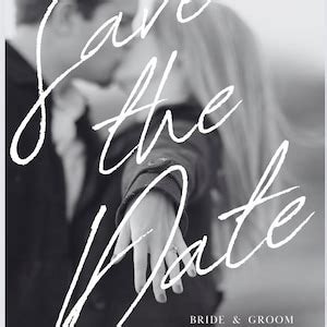 Save The Date Canva Template Etsy