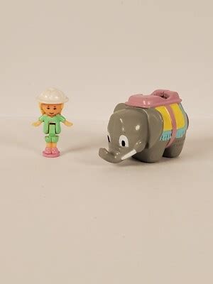 Polly Pocket Elephant Pen Pal Pencil Topper 1992 Bluebird Toys Vintage