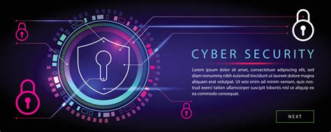 Technology Background Banner Cyber Security Concept 34781168 Vector Art At Vecteezy
