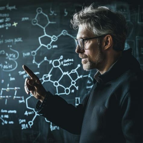 Premium Photo Thoughtful Scientist Analyzing Molecular Structures On