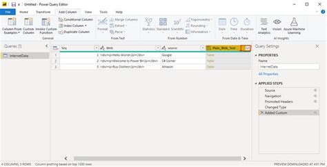 Convert Data From HTML To Plain Text In Power BI