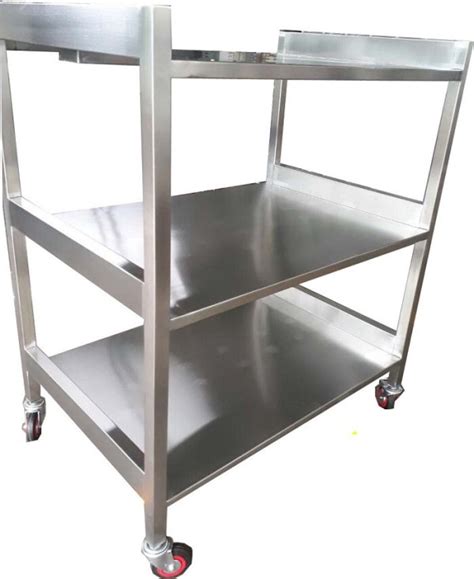 ชั้นวางของสแตนเลส 3ชั้น แบบมีล้อ Siamworldsupply
