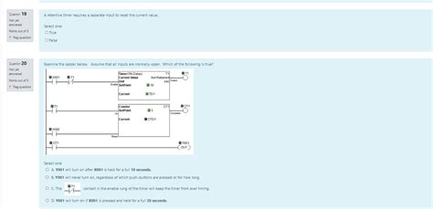 Solved A Retentive Timer Requires A Separate Input To Reset Chegg