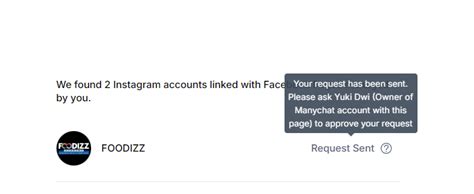 Connecting Issue Manychat