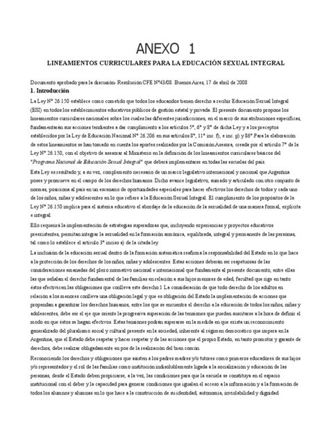Anexo 1 Del Curso Edc Sex Integral Pdf Educación Sexual Adultos