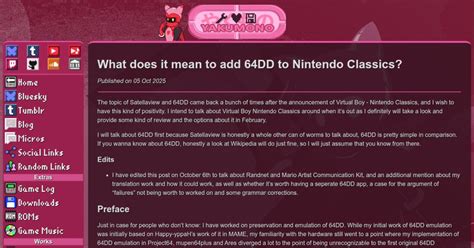 What Does It Mean To Add 64dd To Nintendo Classics Blog Post