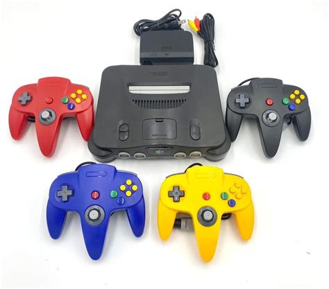 Nintendo 64 Console N64 Various Colors Region Free Controllers Wires