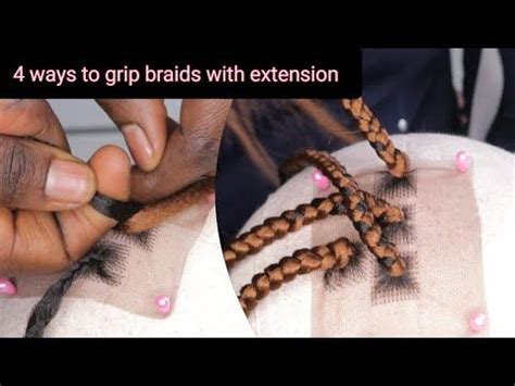 4 WAYS TO BRAID WITH EXTENSION BEGINNERS FRIENDLY Braids With Extensions Braids Full Lace Wig