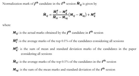 Gate Normalization Process 2023 Know How To Calculate Scores